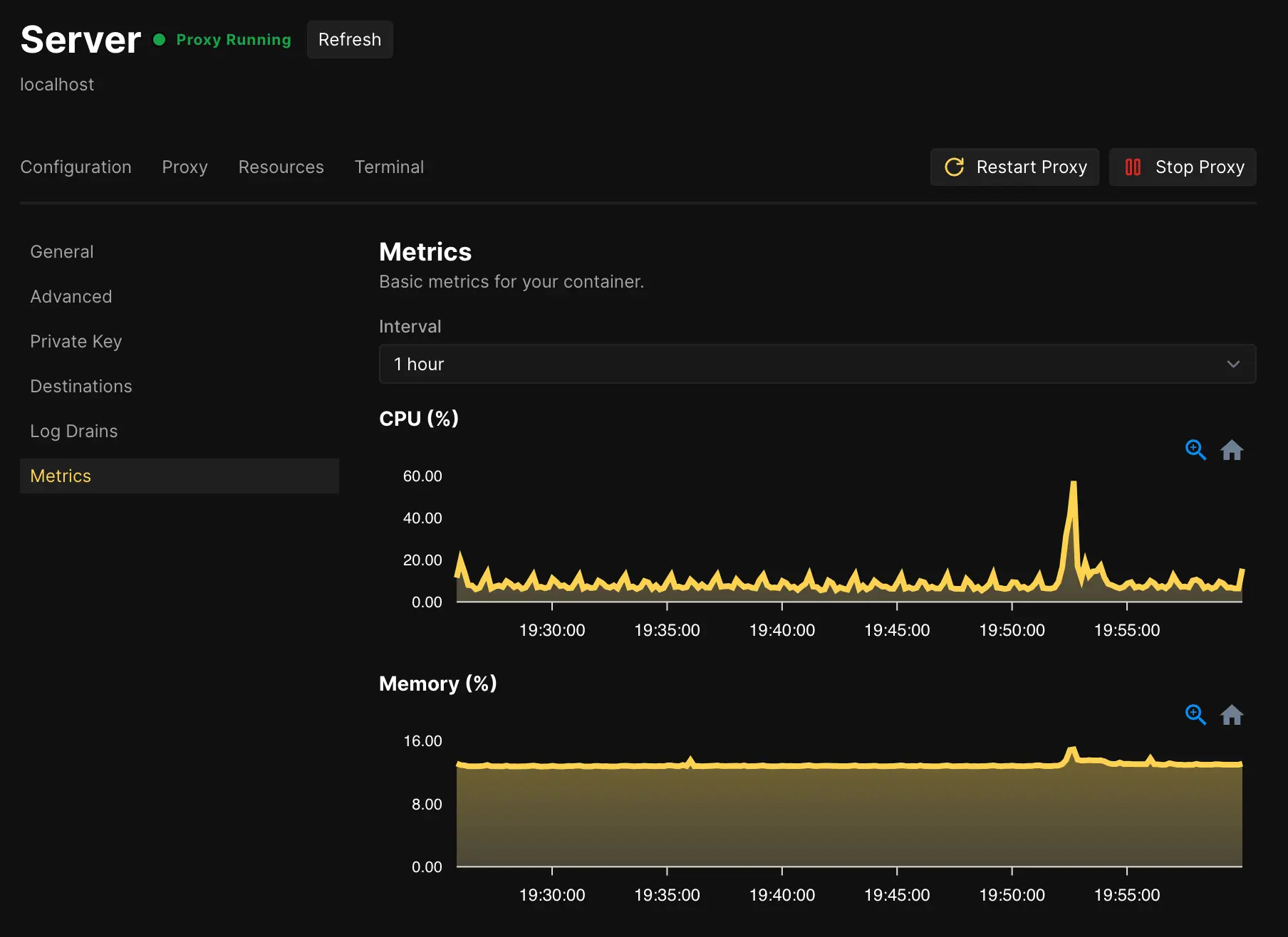 Sentinel and Metrics | Coolify Docs